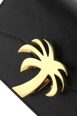 Palm Angels Palm Tree Plaque Foldover Top Crossbody Bag