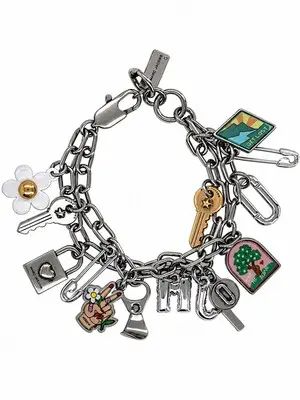 Marc Jacobs Pop America" Charm Bracelet - Silver