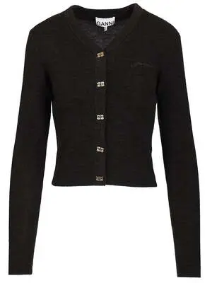 GANNI Mini Merino Cardigan