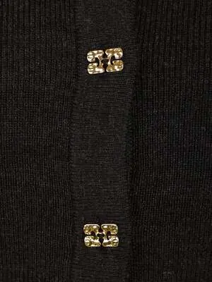 GANNI Mini Merino Cardigan