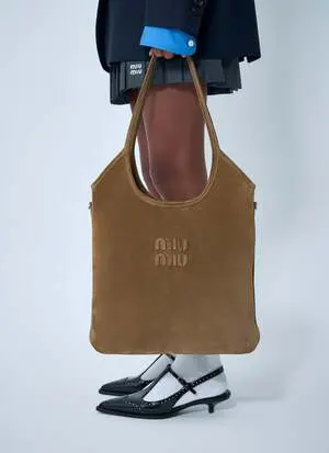 Miu Miu Suede Shoulder Bag - Multicolor