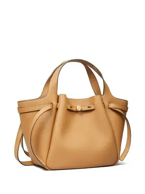 Tory Burch Romy Small Leather Tote - Brown