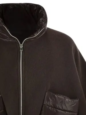 Herno Wool And Nylon Down Jacket - Brown