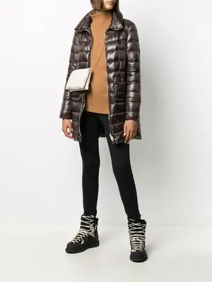 Herno Midi Down Jacket - Brown