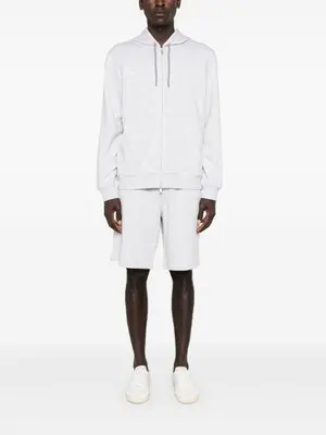 Brunello Cucinelli Cotton Blend Hoodie - Grey