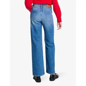 Maje Chain-belt Straight-leg High-rise Stretch-denim Jeans