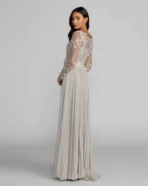 Mac Duggal Embroidered A-line Gown