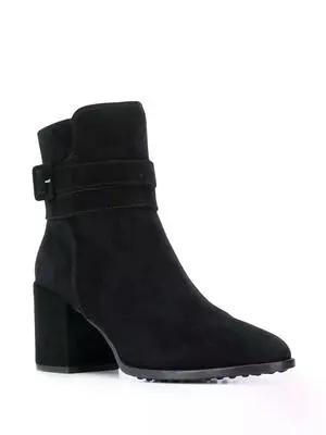 TOD'S Goat Skin Buckle Detail Ankle Boots