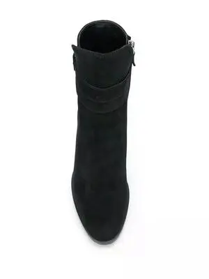 TOD'S Goat Skin Buckle Detail Ankle Boots