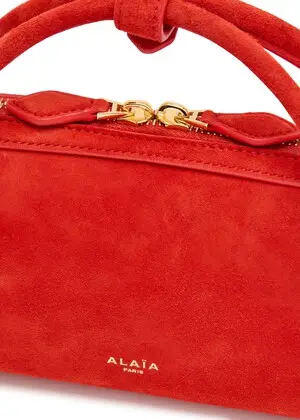 Alaïa Le Teckel Suede Clutch - Orange