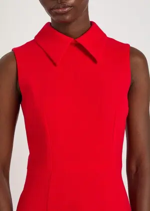 EMILIA WICKSTEAD Leontine Wool-crepe Midi Dress