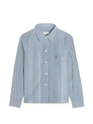 Suzie Kondi Striped Shirt With Logo Embroidery