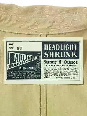 SUGAR CANE JEANS Headlight Herringbone-weave Cotton Overshirt