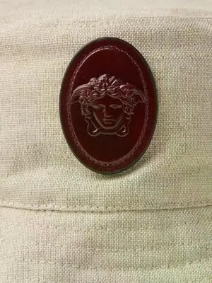 Versace Cotton & Linen Blend Bucket Hat
