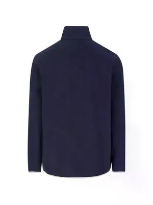 Brunello Cucinelli Quarter-zip Sweater With Embroidered Logo
