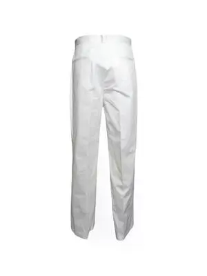 SOLOTRE Pressed-crease Straight-leg Trousers