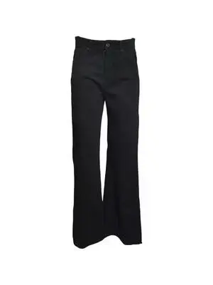 SOLOTRE Logo Patch Wide-leg Jeans