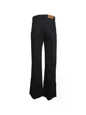 SOLOTRE Logo Patch Wide-leg Jeans