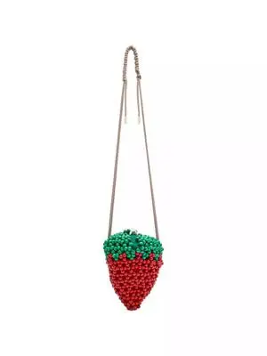 ALEMAIS Beaded Strawberry Belt Bag