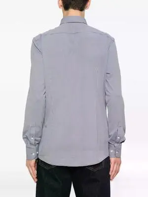 BOSS Geometric-print Long-sleeve Shirt