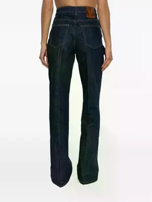 Valentino Garavani Button-embellished Straight-leg Jeans