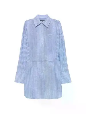 WRSTBHVR Pinstripe Mini Shirt Dress