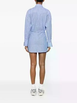 WRSTBHVR Pinstripe Mini Shirt Dress