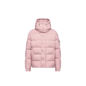Moncler Moncler Maya Hooded Short Down Jacket Pink