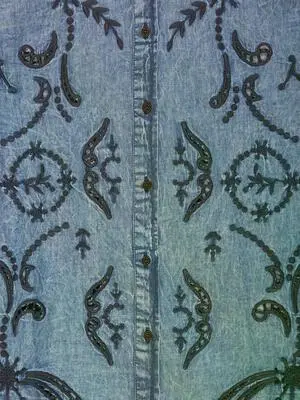 MAISON HOTEL Stella Constellation Embroidered Denim Shirt