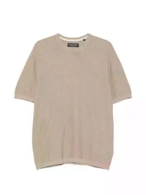 Marc O'polo Fine-knit Ribbed-trim T-shirt