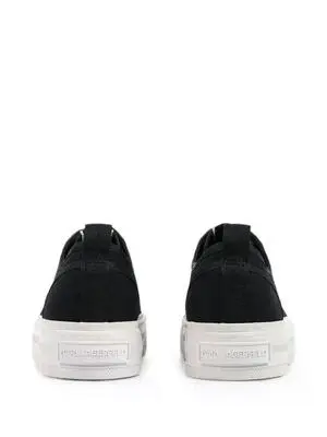 Karl Lagerfeld Logo Embroidered Platform Sneakers