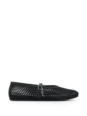 Karl Lagerfeld Mesh Buckle Ballet Flats