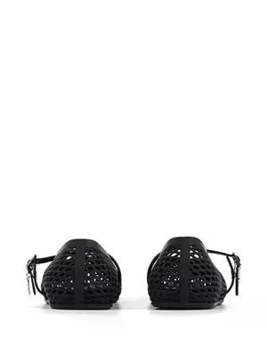 Karl Lagerfeld Mesh Buckle Ballet Flats