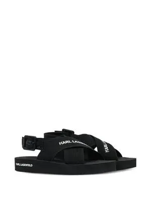 Karl Lagerfeld Crossover Strap Buckle-fastening Sandals