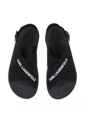 Karl Lagerfeld Crossover Strap Buckle-fastening Sandals