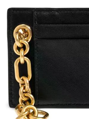 Balmain Chain-link Leather Cardholder
