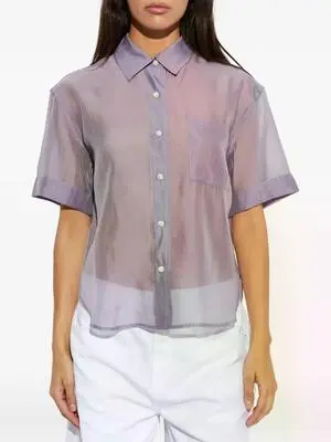Rag & Bone Connie Sheer Short-sleeve Shirt