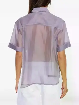 Rag & Bone Connie Sheer Short-sleeve Shirt