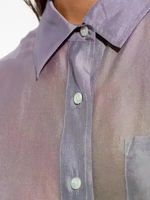 Rag & Bone Connie Sheer Short-sleeve Shirt