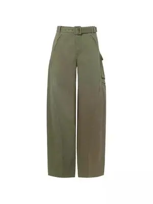 SELF-PORTRAIT Khaki Belted Cargo Pants