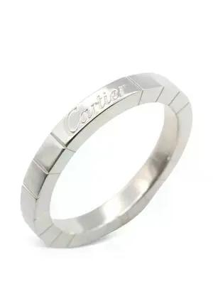 Cartier 2010s La Raniere Engraved-logo Ring - Silver