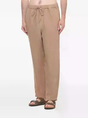 120% Lino Drawstring Waist Trousers
