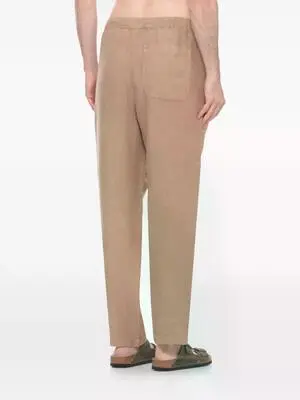 120% Lino Drawstring Waist Trousers