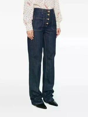 Valentino Garavani Button-fastening Jeans - Blue