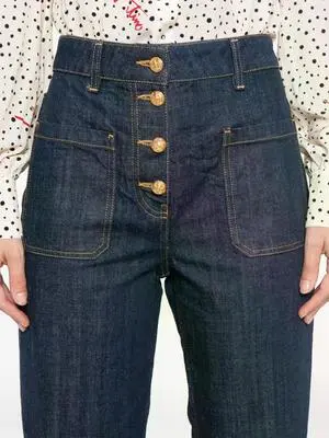 Valentino Garavani Button-fastening Jeans - Blue