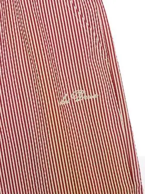LES DEUX Seersucker Striped Swim Shorts