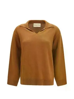 Valentino Garavani Cashmere Polo-collar Sweater
