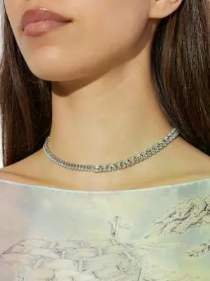 FERRAGAMO Gancini Crystal-embellished Necklace