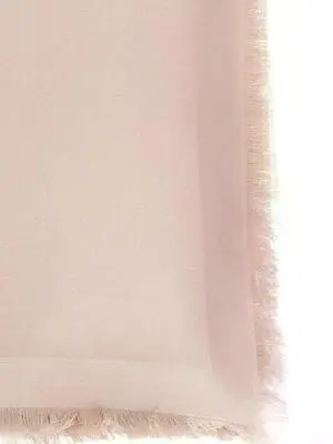 FERRAGAMO Jacquard Frayed-edge Scarf - Pink
