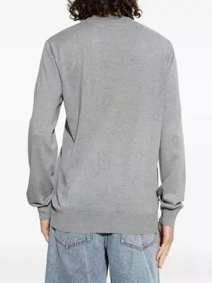 Balmain Pb Logo Embroidered Sweater